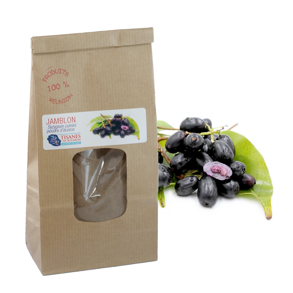 Jamblon (Syzygium cumini), poudre d'écorce, 45g – Tisanes de Bourbon